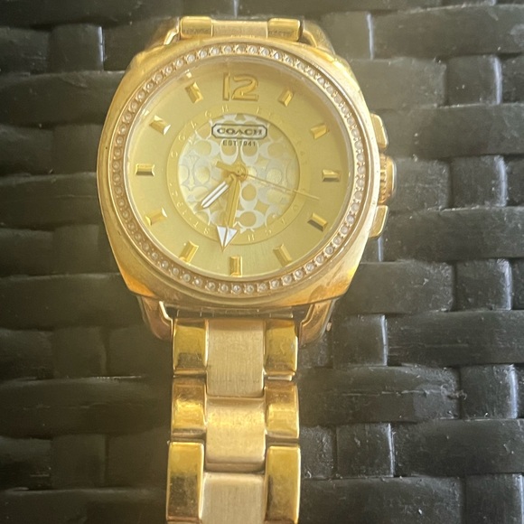 Coach | Accessories | Coach Womens Gold Boyfriendwatch | Poshmark